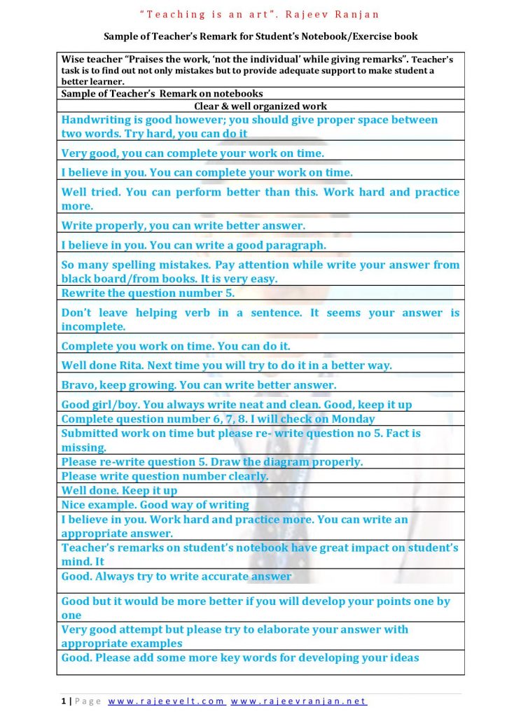 Notebook Correction Benefits Of Teacher s Remarks On Student s Exercise Notebook Correction Benefits Of Teacher s Remarks On Student s Exercise