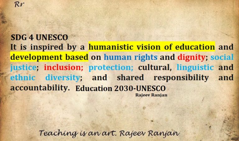 UNESCO Education 2030 Framework -Sustainable Development Goal 4-Vision ...