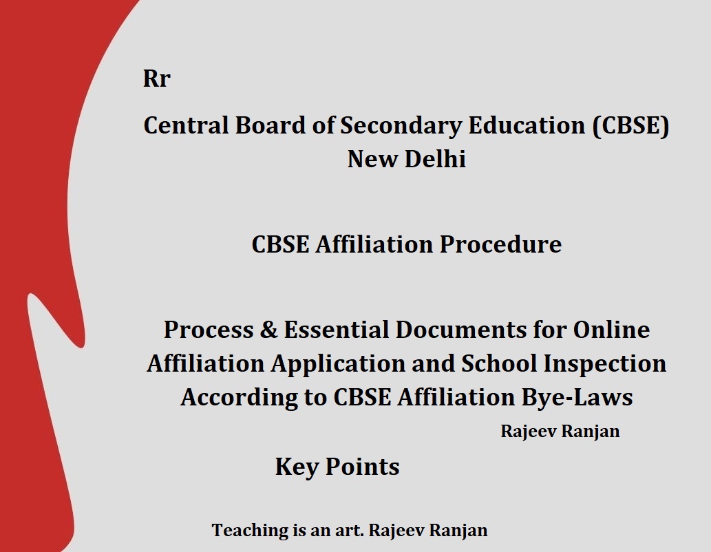 CBSE Affiliation Process & Essential Documents for Online Affiliation ...