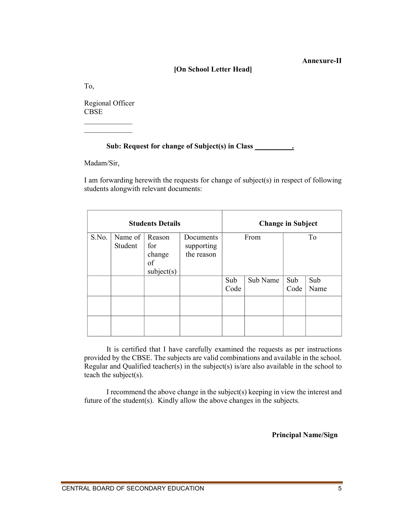 Change of subject in Classes 10th and 12th -CBSE Rules-Guidelines and ...