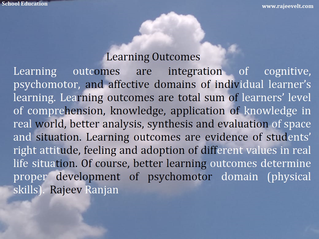 Learning Outcomes for Students’ Sustainable Development – SCHOOL EDUCATION