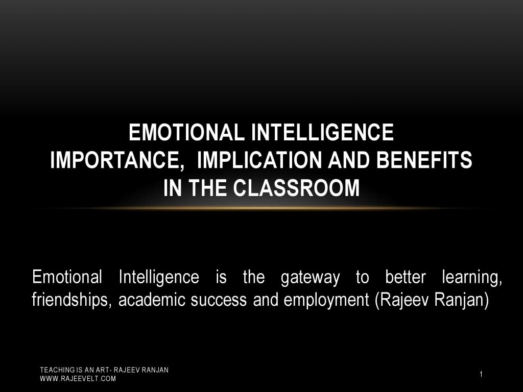 How to Develop Emotional Intelligence for Effective Classroom ...