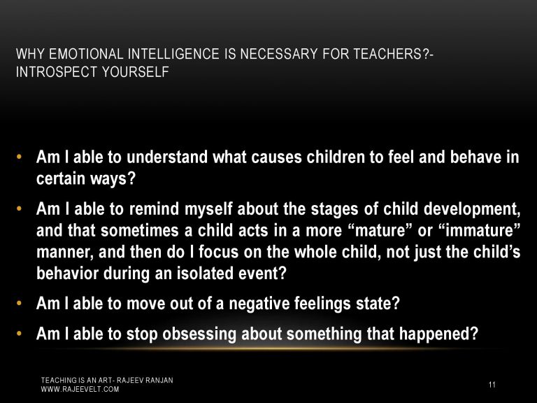 How to Develop Emotional Intelligence for Effective Classroom ...