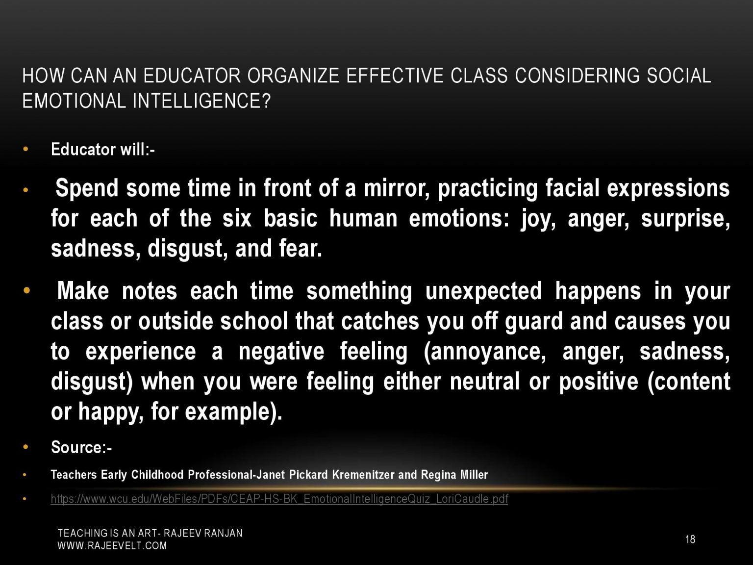 How to Develop Emotional Intelligence for Effective Classroom ...