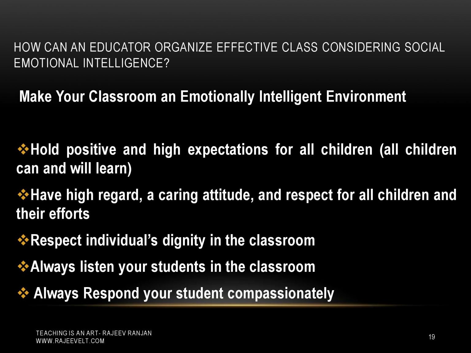 How to Develop Emotional Intelligence for Effective Classroom ...