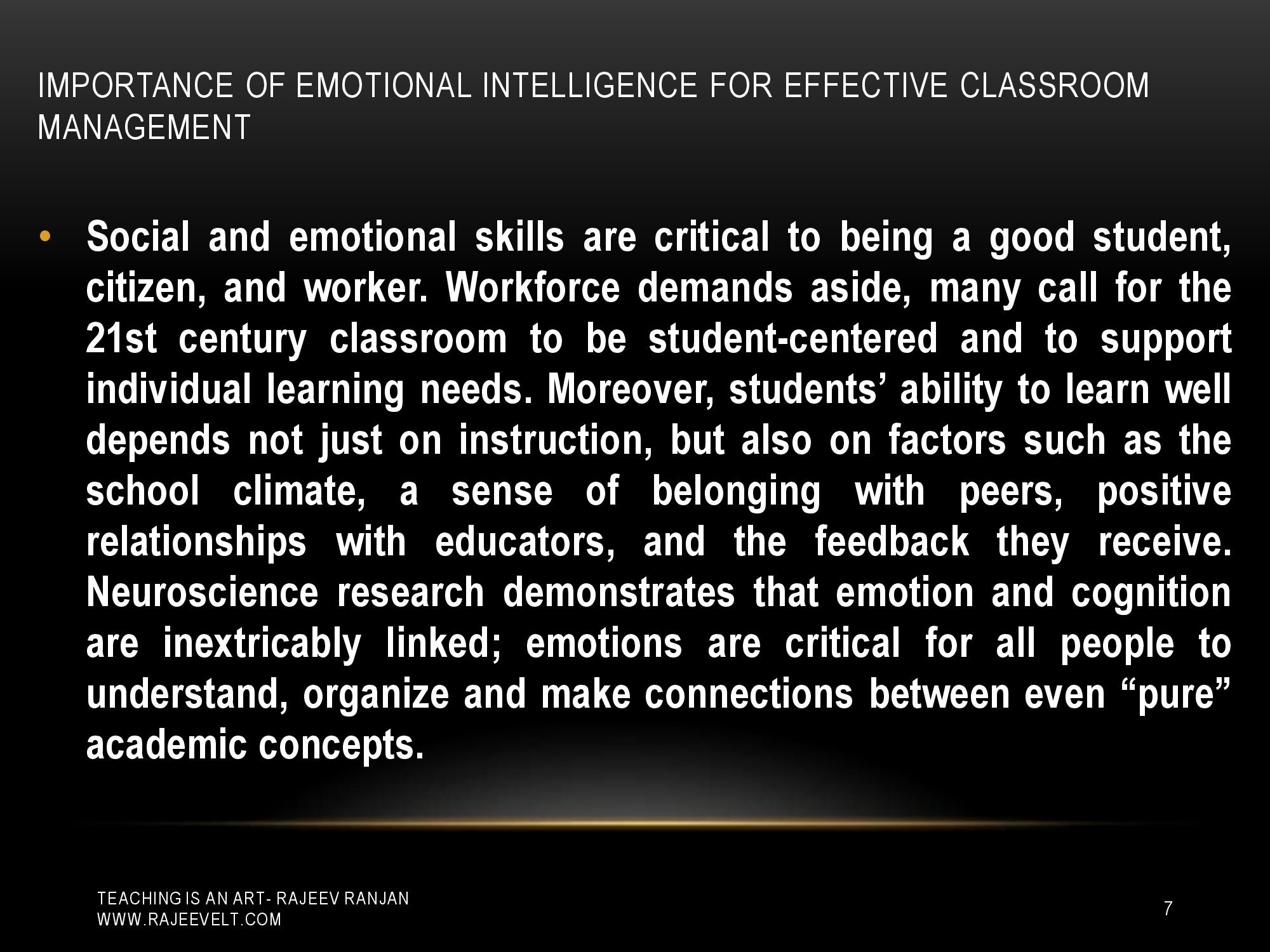 How to Develop Emotional Intelligence for Effective Classroom ...