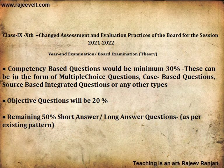 CBSE 10 AND 12TH BOARD EXAM PATTERN- Assessment and Evaluation ...