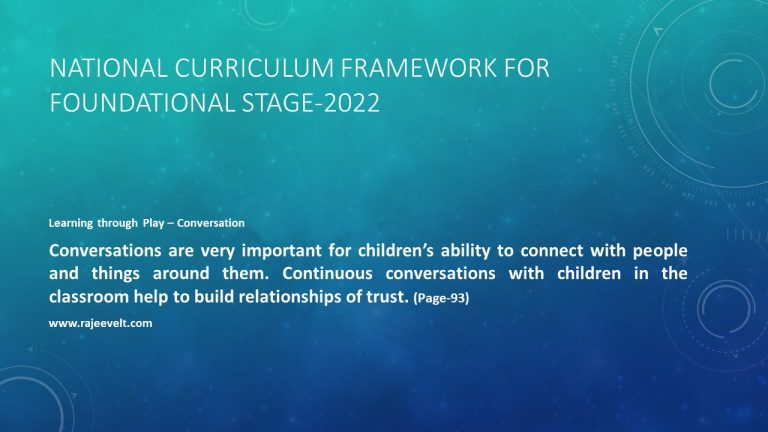 Highlights of National Curriculum Framework-NCF-2022 – School Education ...