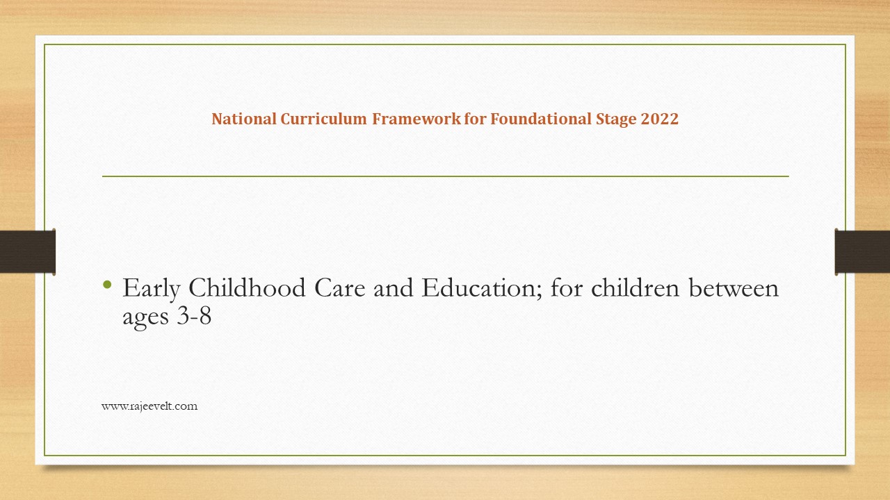 NEP 2020 Pedagogical structure 5 + 3 + 3 + 4 Salient Features – School ...