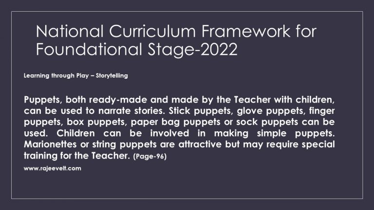 Highlights of National Curriculum Framework-NCF-2022 – SCHOOL EDUCATION