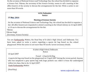 How to Write a Notice – School Education Solutions