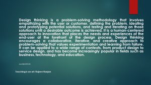 Design Thinking Skills -Examples – School Education Solutions