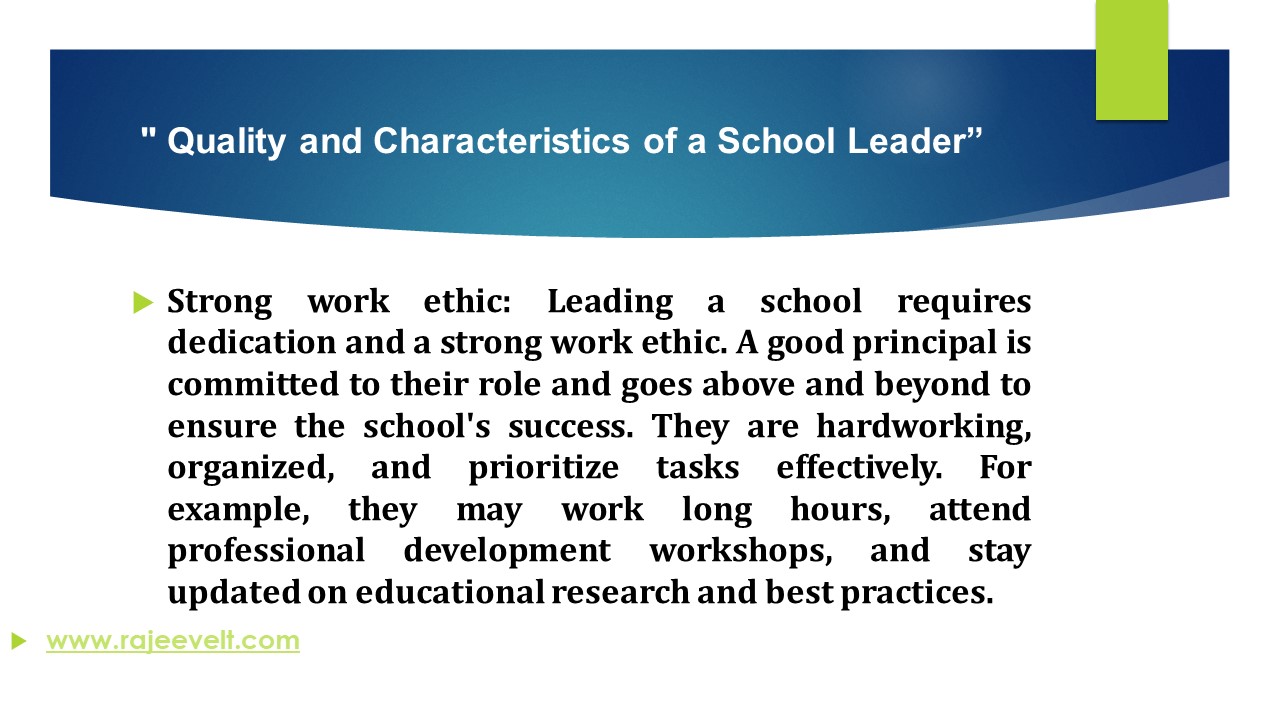 Ten Essential Qualities and Characteristics of a School Principal ...