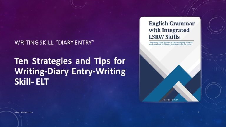 Ten Strategies and Tips for Writing-Diary Entry-Writing Skill- ELT ...