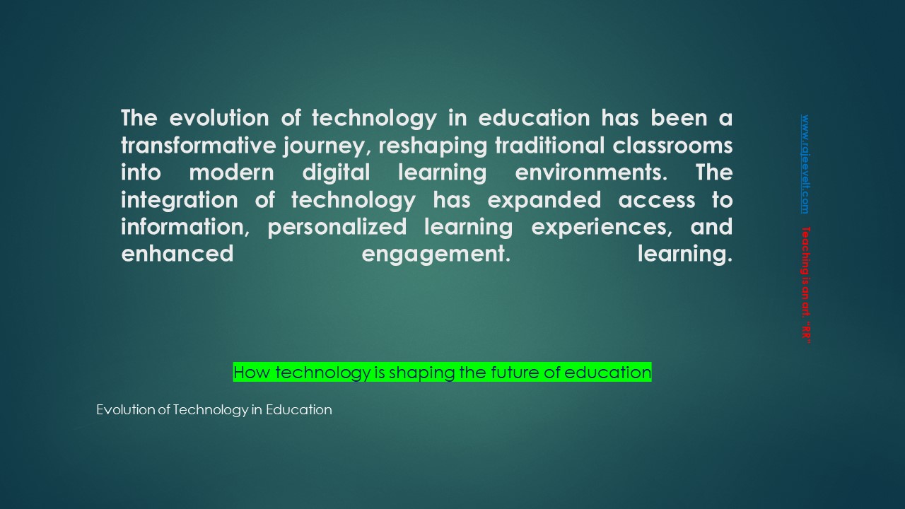 How technology is shaping the future of education – School Education ...
